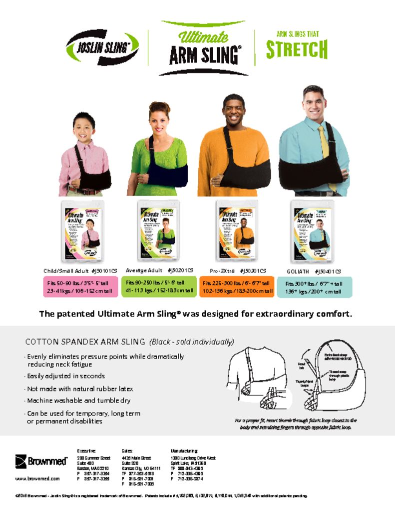 Ultimate Arm Sling - Stretchable arm slings | Brownmed